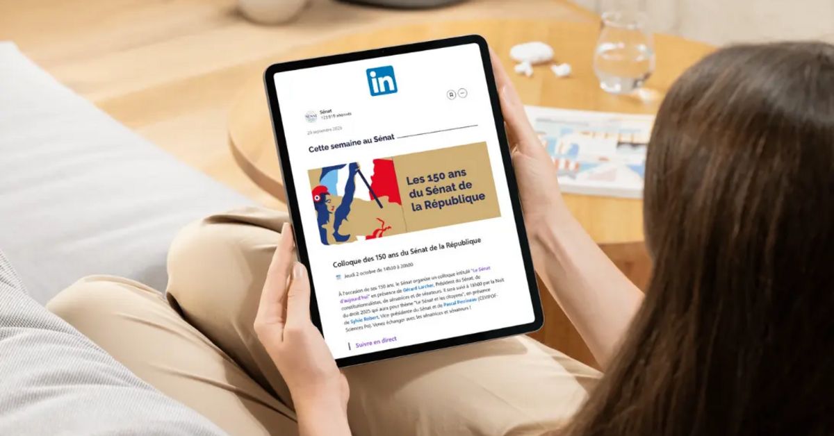 La lettre d'actualité “Sénat Hebdo” arrive sur LinkedIn ! | Sénat